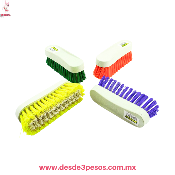 Cepillo Manual Chico 13 cm, Marca Perico Mango plastico en colores ...
